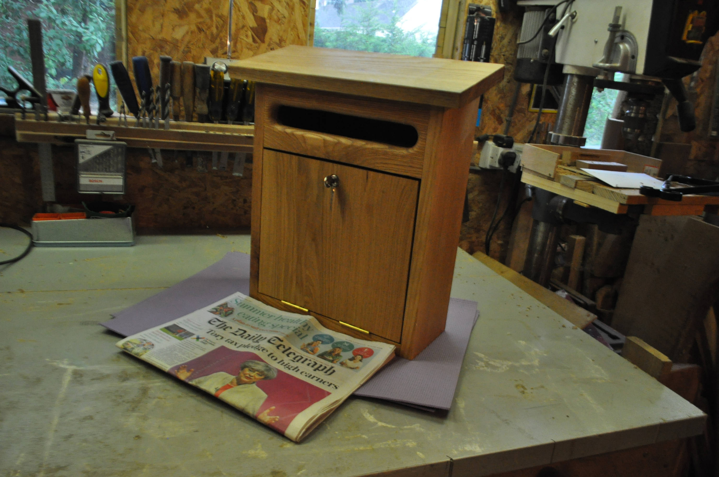 Extra Large Oak Letter Box - Etsy UK