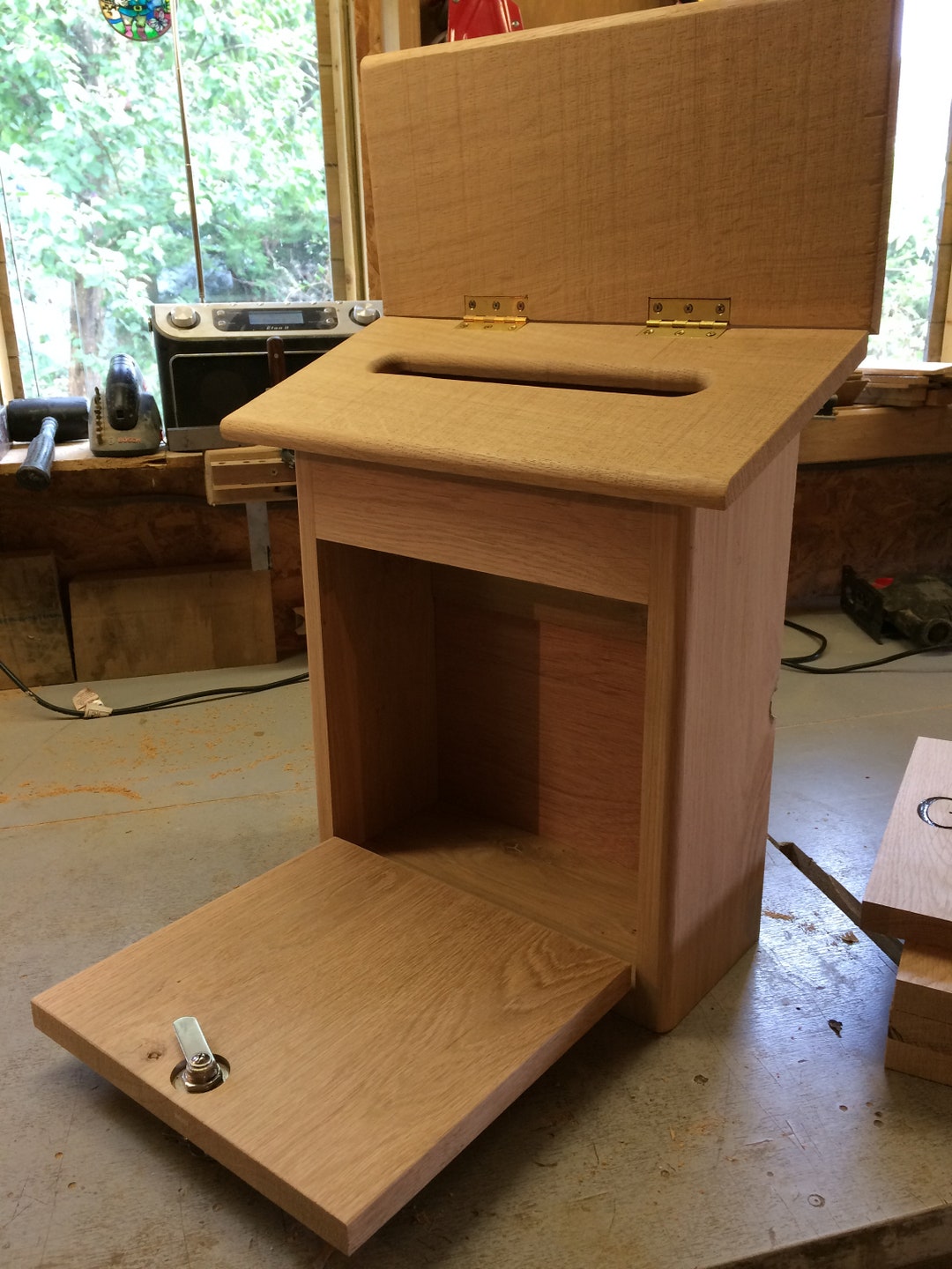 Extra Large Top Slot With Cover Oak Letterbox - Etsy UK