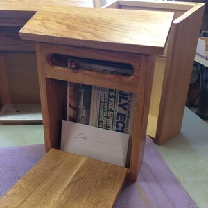 Slimline Oak Letter Box - Etsy UK
