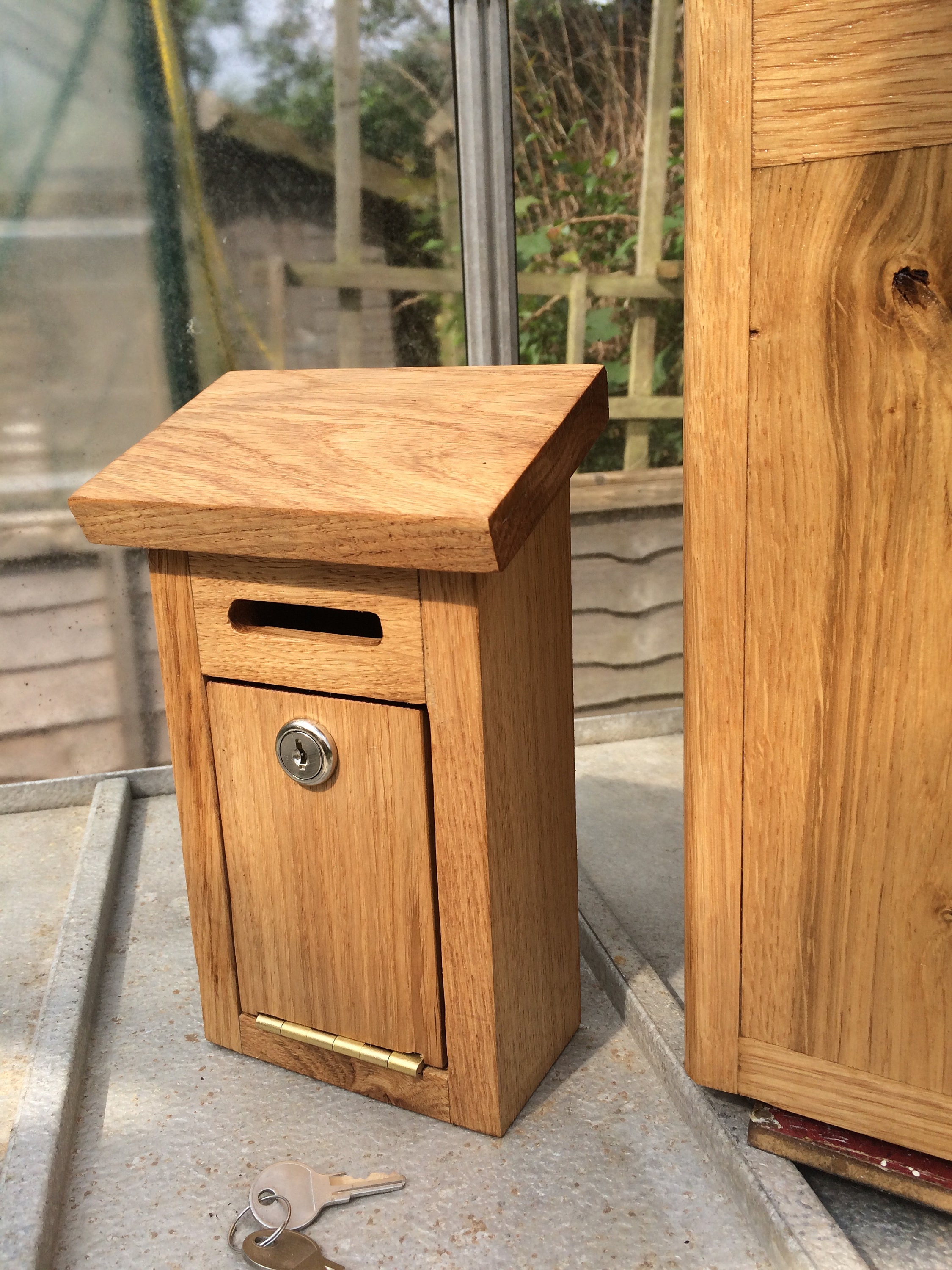 Top Slot Ballot / Score Card/ Collection Box in Solid Oak | Etsy UK