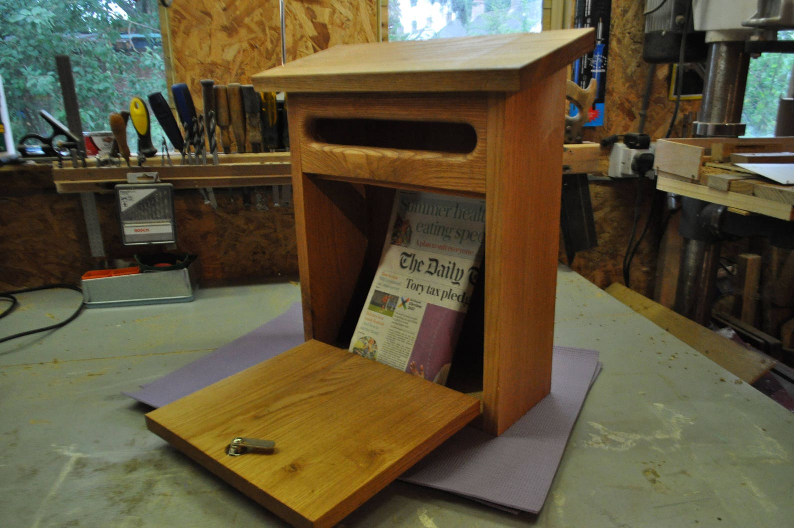 Large Oak Letter Box. - Etsy UK