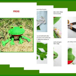 Frog Pattern, Cute Plush, Soft Toy Pattern, Stuffed Animal - Etsy