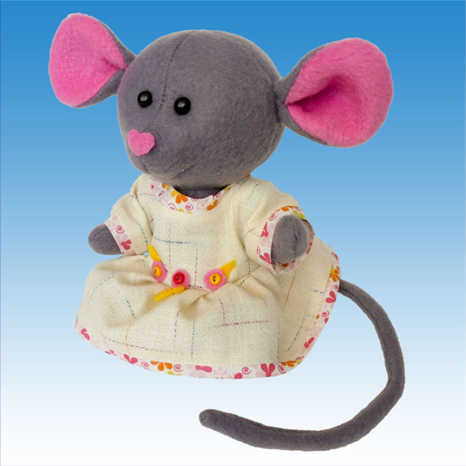 Rag Doll Mouse Pattern, Plush Sewing Pattern, Cute Plush - Etsy