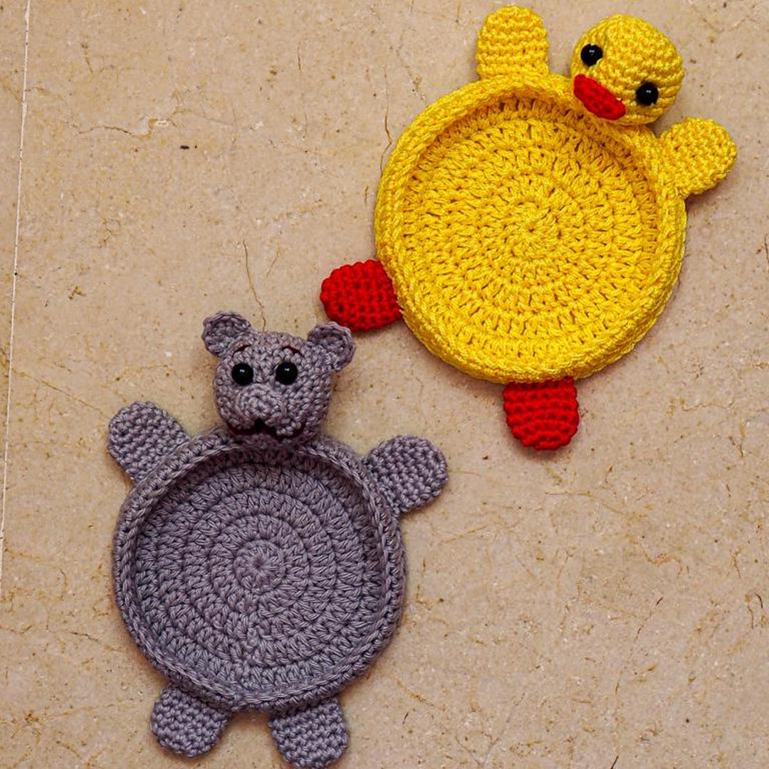 Crochet Easter Coaster Pattern, Crochet Chicken Coaster, Amigurumi ...
