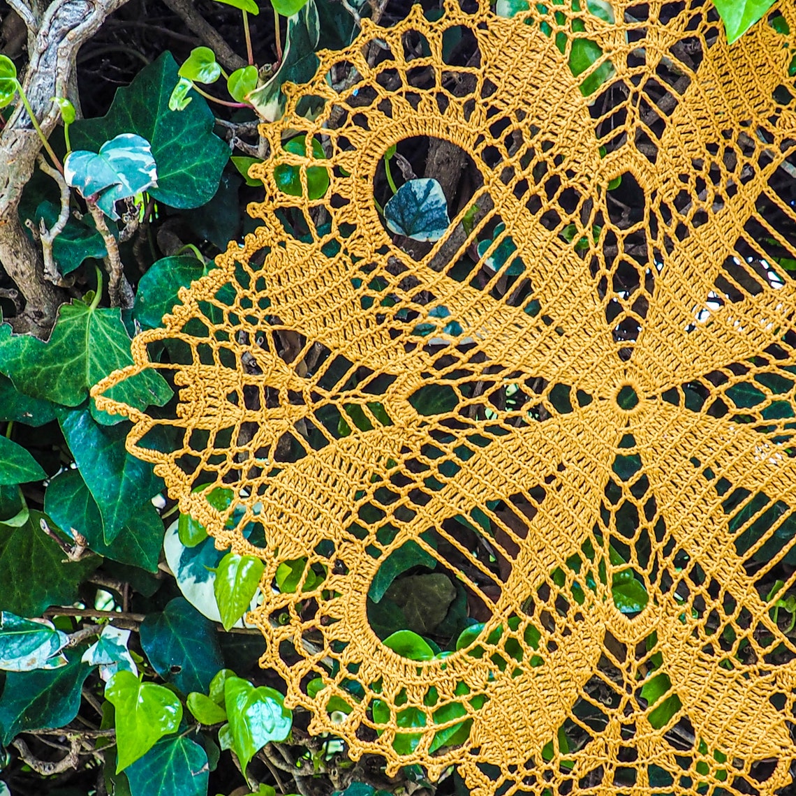 Easy Doily Pattern Crochet Rug Pattern Tutorial | Etsy