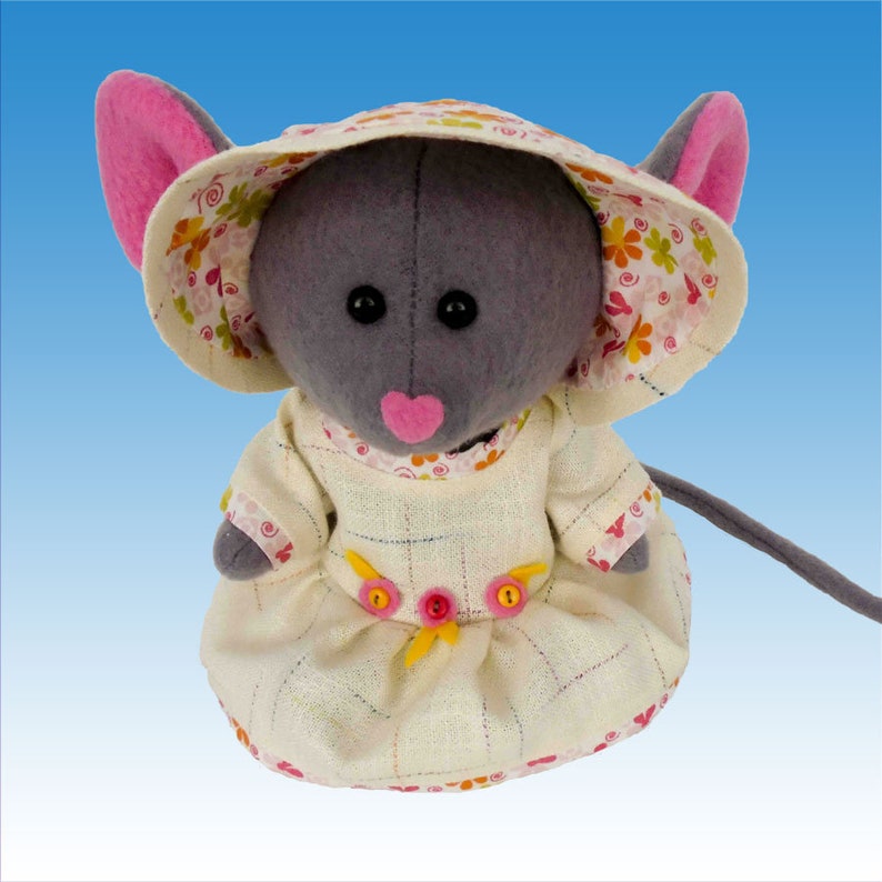 Rag Doll Mouse Pattern Plush Sewing Pattern Cute Plush | Etsy