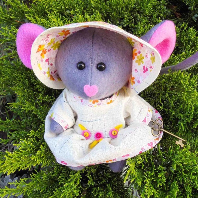 Rag Doll Mouse Pattern Plush Sewing Pattern Cute Plush | Etsy