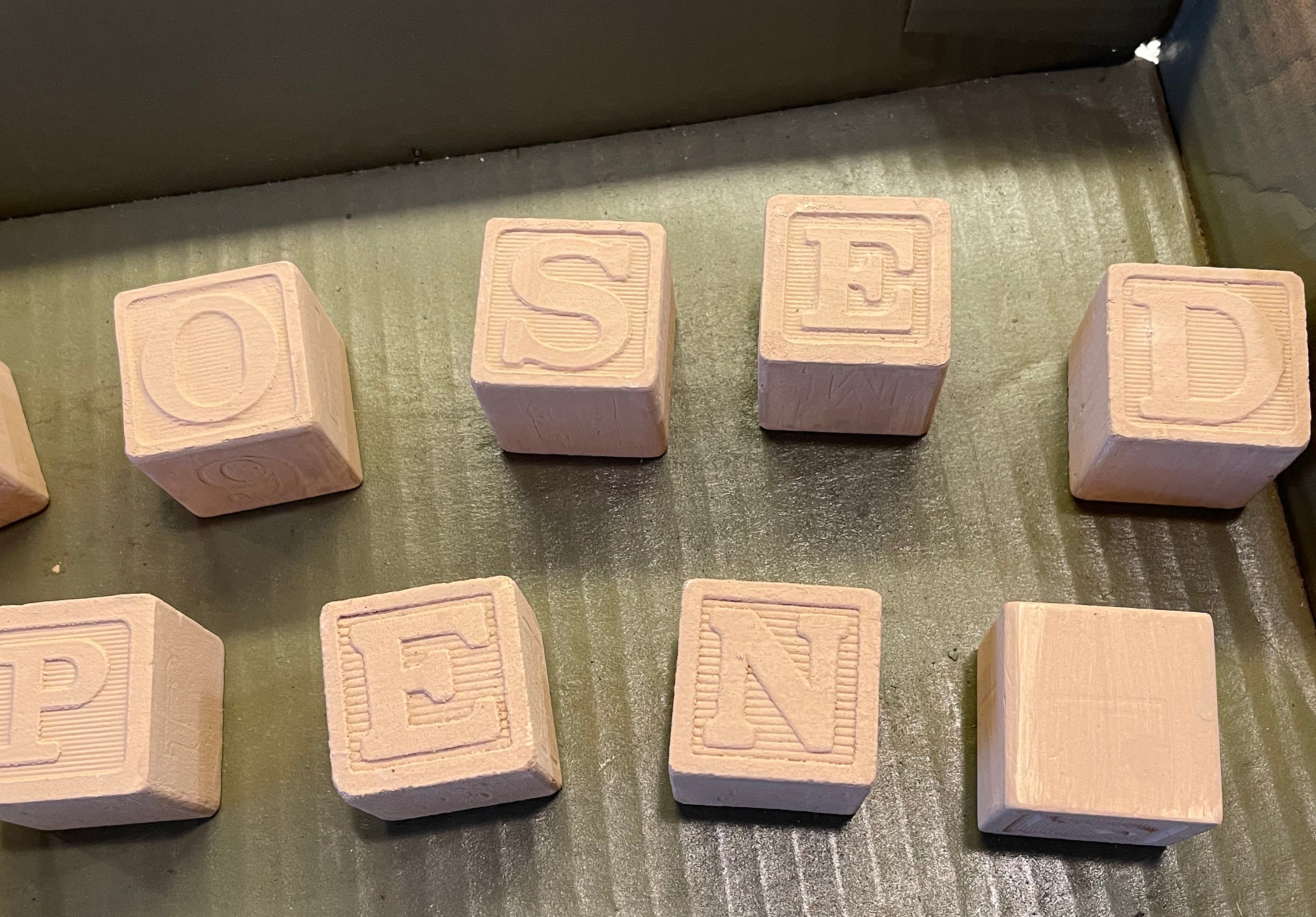 11 Neutral Painted Letter Blocks for "closed" "open" Sign - Etsy