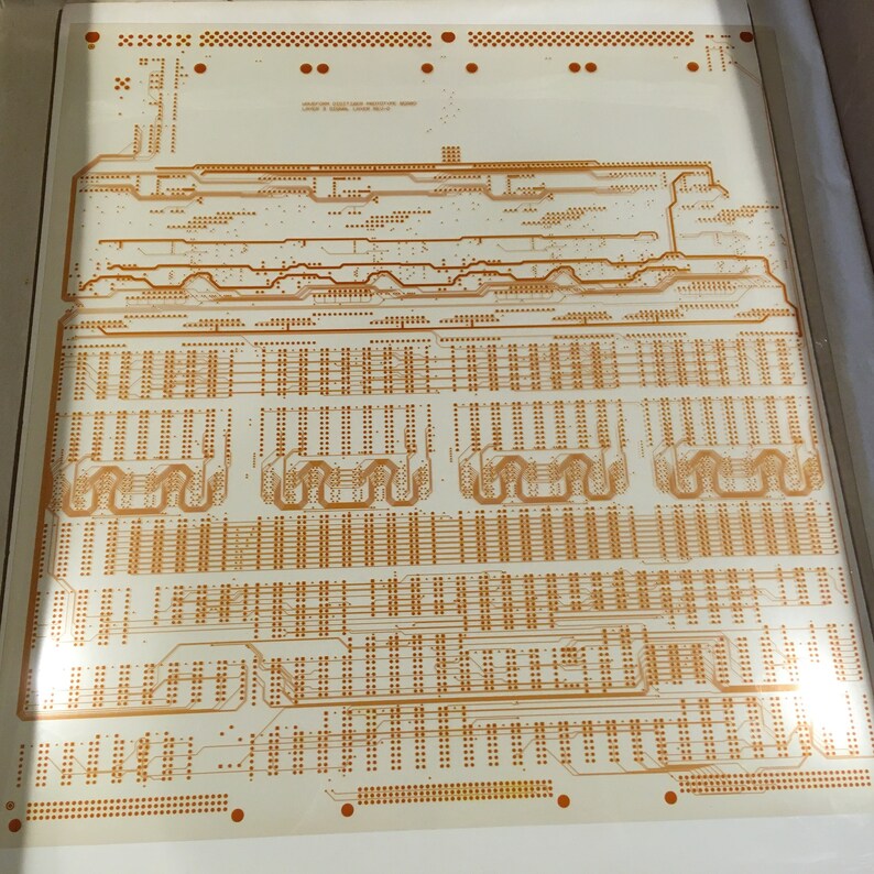 Three 3 Printed Acetate Sheets Circuit Layout Diagram Collage Smash ...