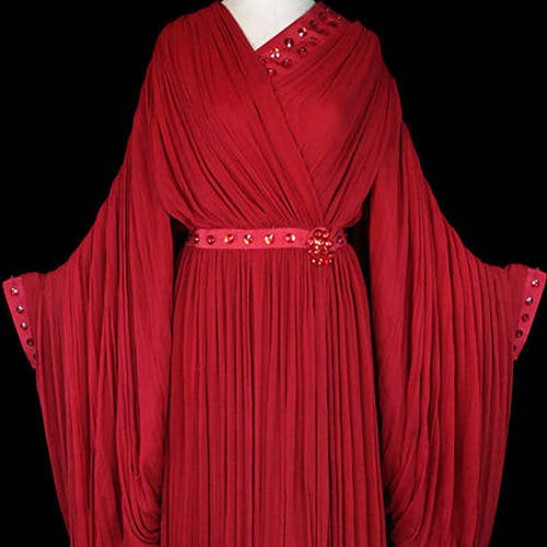 1930s Art Deco Kimono Robe Dressing Gown Evening Gown Red | Etsy