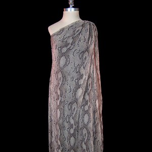 Givenchy Vintage Toga Dress, Snake Reptile Print Chiffon Gown ...