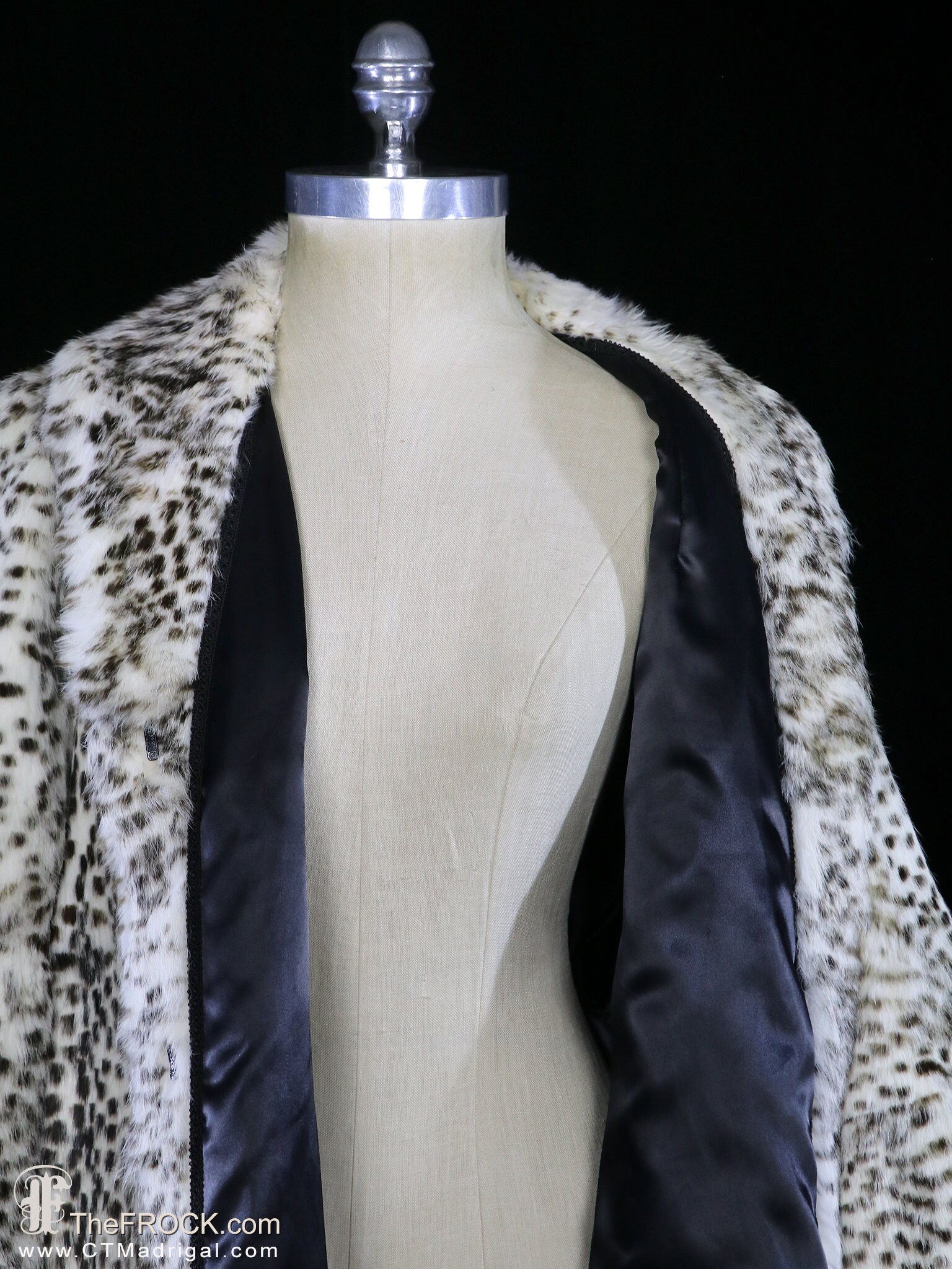 Spotted Fur Coat Vintage Rabbit Jacket, Animal Leopard Cheetah Lynx ...
