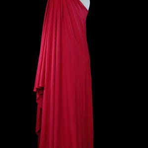 Halston Single Sleeve Toga Dress, Vintage Grecian Goddess Evening Gown ...