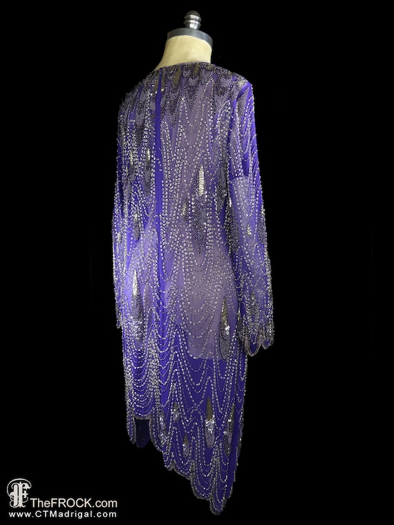 Sheer beaded dress, relaxed flapper fit loose, heavil… - Gem