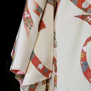 Vintage Silk Kimono, Robe or Coat or Dressing Gown, Long Dramatic ...