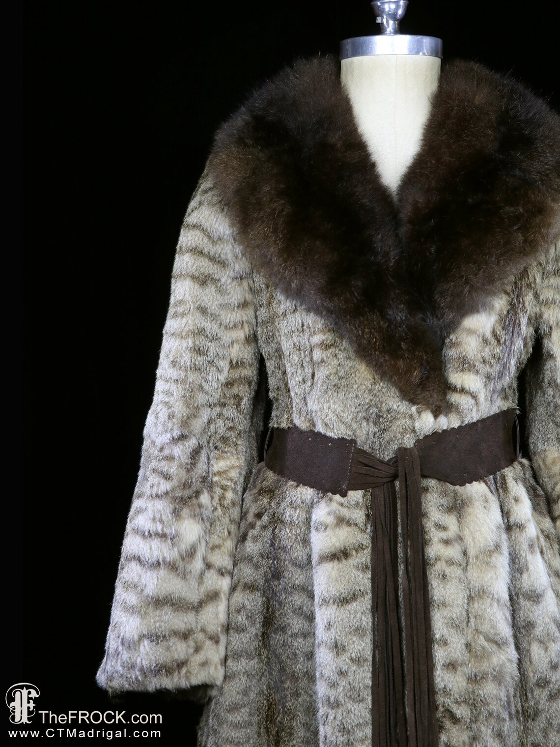 Spotted Fur Coat Vintage Rabbit Jacket, Animal Leopard Cheetah Lynx ...