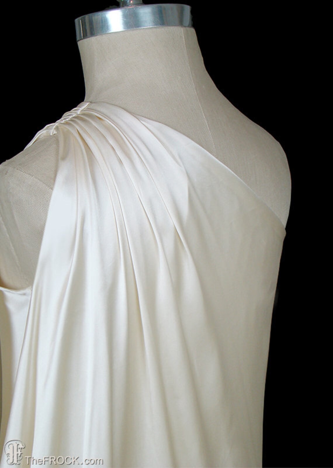 Halston Toga Dress, Grecian Goddess Wedding or Evening Gown, Ivory off ...