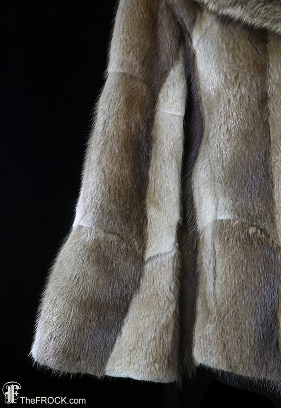 1970s Pierre Balmain Fur Jacket, Brown Ivory, Boho Bohemian Almost ...