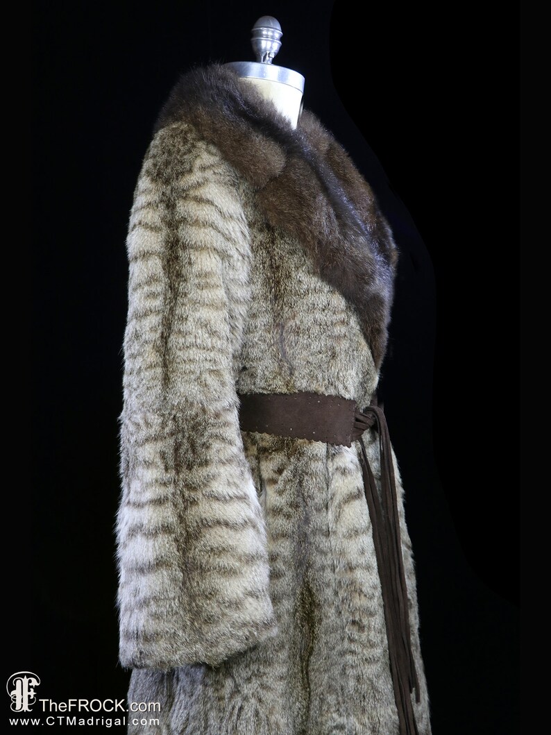 Spotted Fur Coat Vintage Rabbit Jacket, Animal Leopard Cheetah Lynx ...