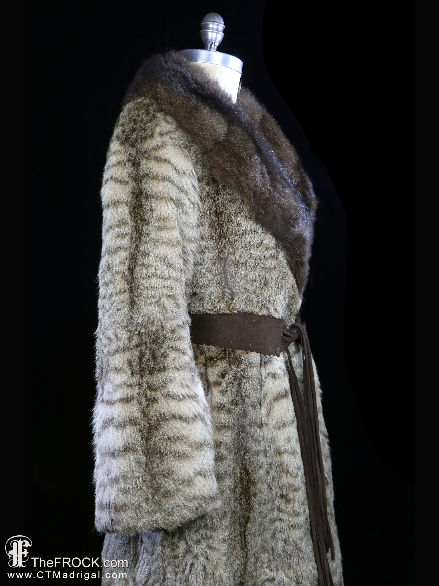 Spotted Fur Coat Vintage Rabbit Jacket, Animal Leopard Cheetah Lynx ...