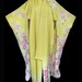 Vintage Silk Kimono, Robe or Coat or Dressing Gown, Yellow Furisode ...