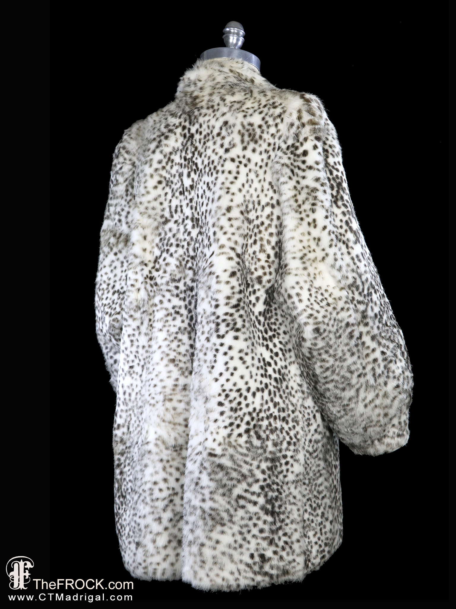 Spotted Fur Coat Vintage Rabbit Jacket, Animal Leopard Cheetah Lynx ...