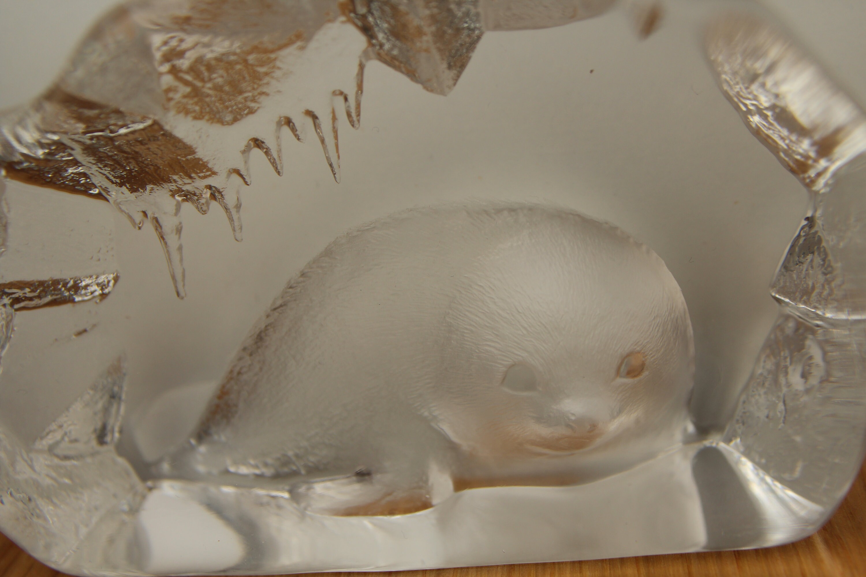 Inverted Crystal Paperweight Baby Seal Crystal Collectors | Etsy