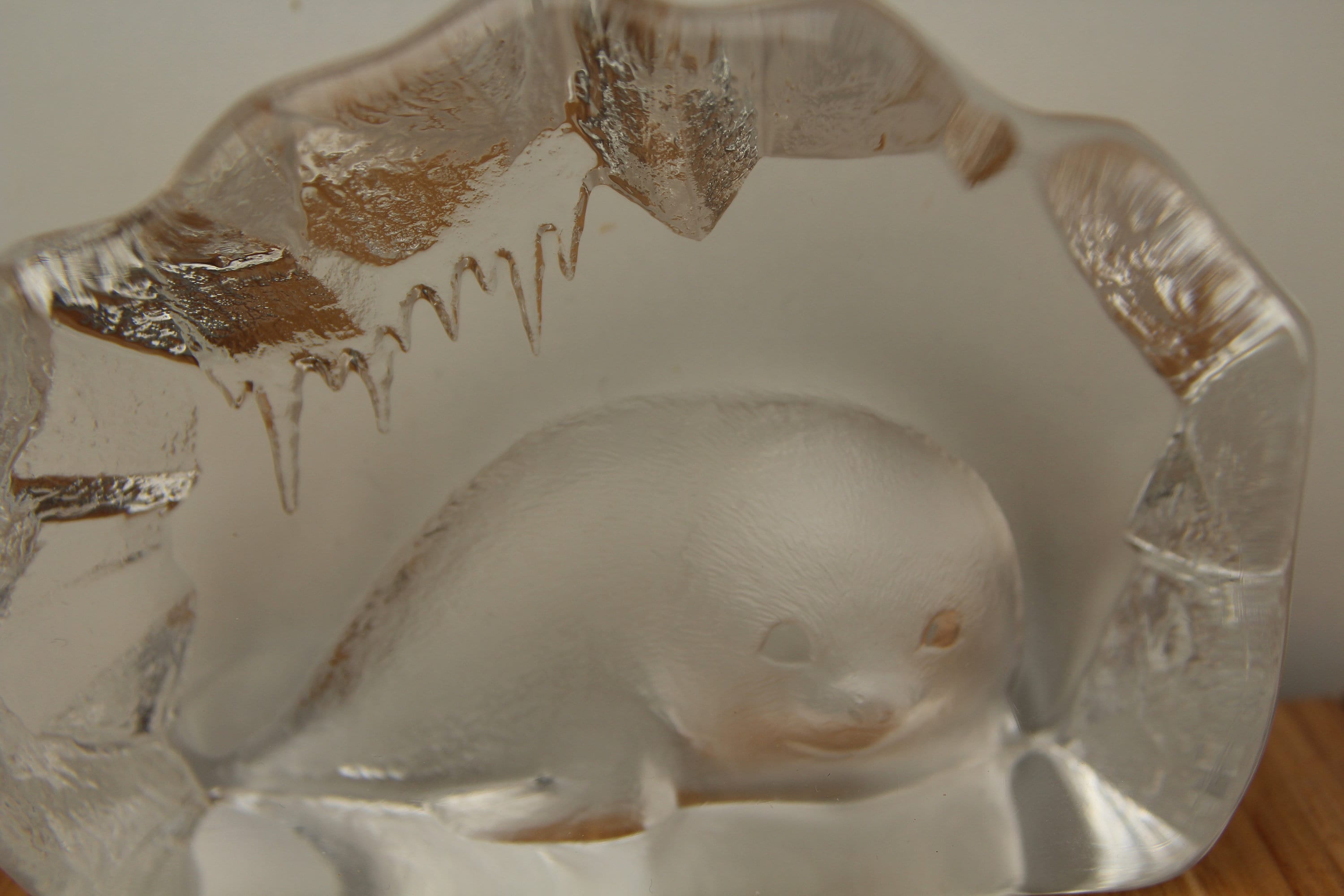 Inverted Crystal Paperweight Baby Seal Crystal Collectors | Etsy