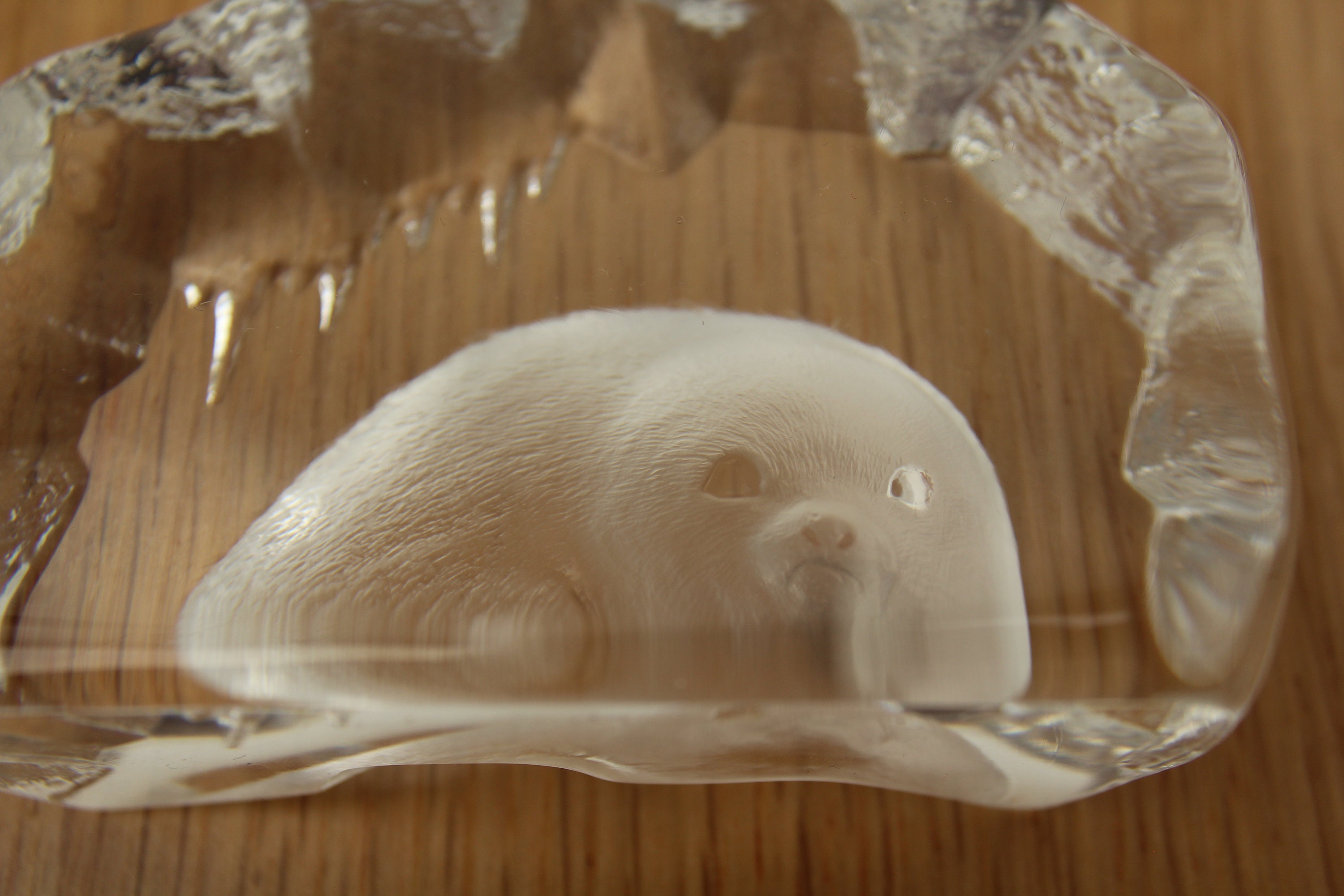 Inverted Crystal Paperweight Baby Seal Crystal Collectors | Etsy