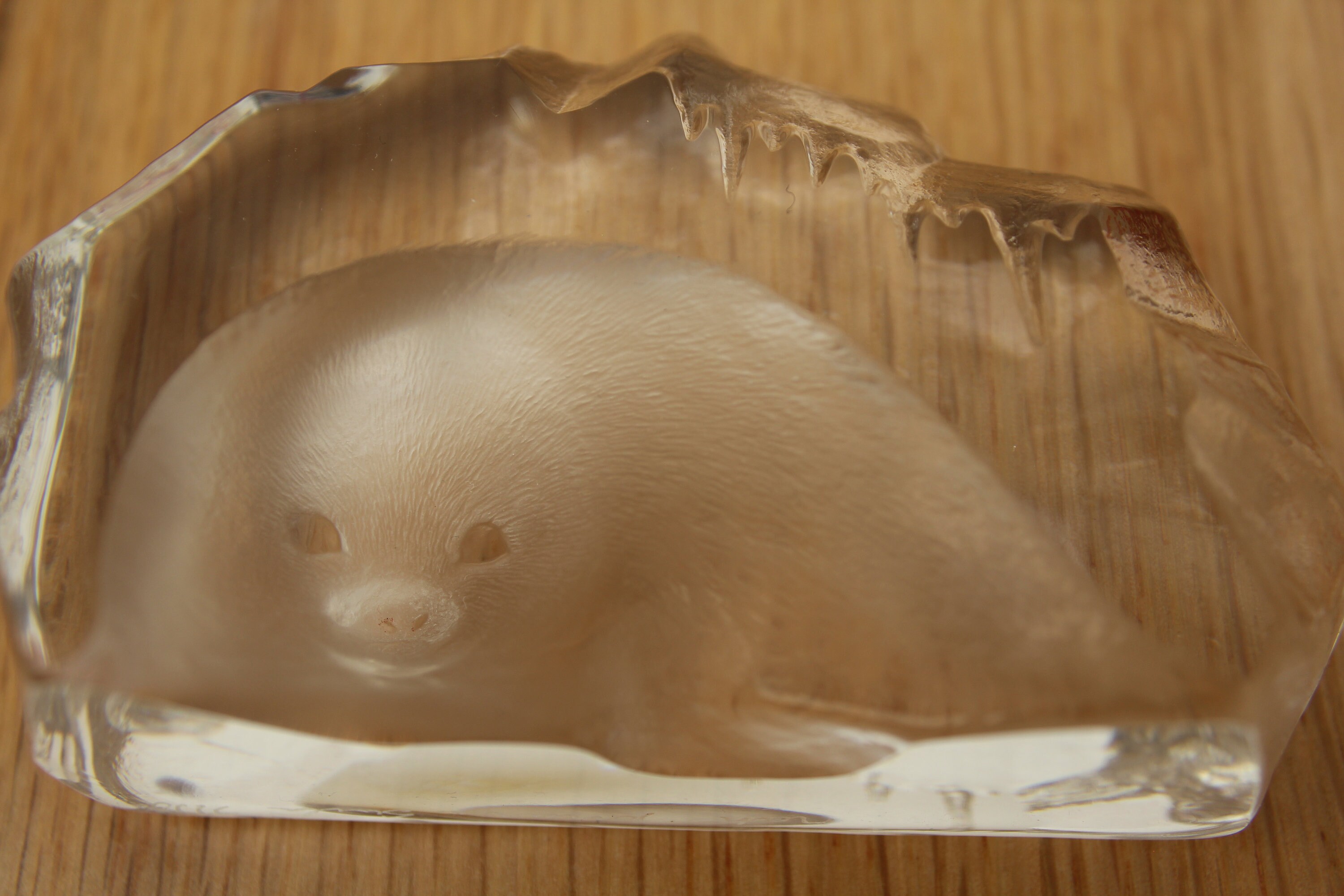 Inverted Crystal Paperweight Baby Seal Crystal Collectors | Etsy