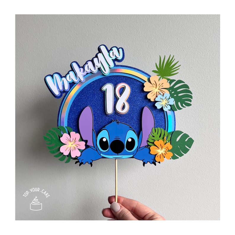 Lilo and Stitch Cake Topper Lilo & Stitch Topper Custom Made Topper 3D ...