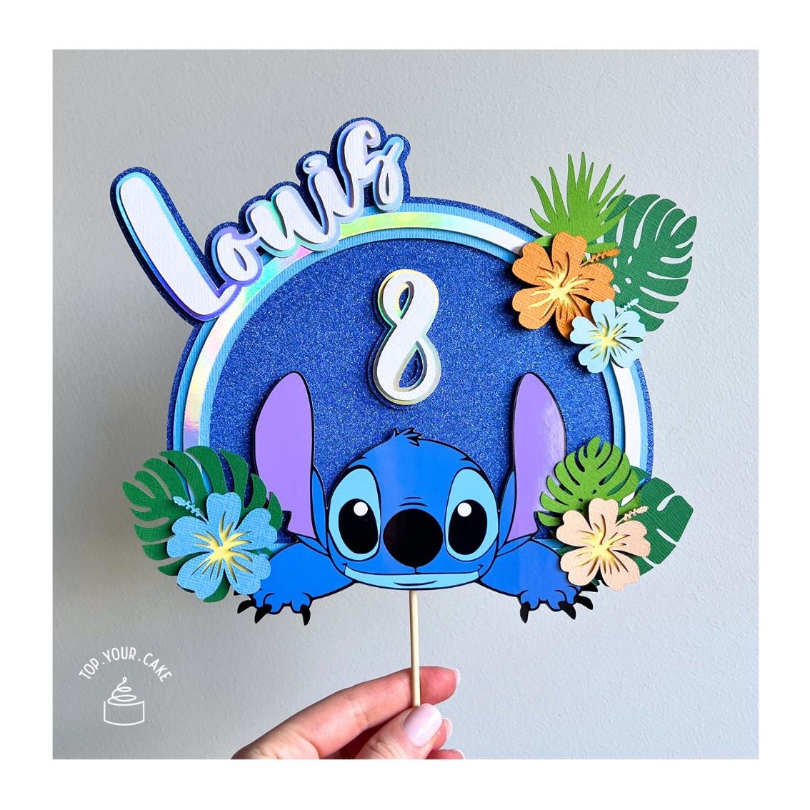 Lilo and Stitch Cake Topper | Lilo & Stitch Topper | Custom Made Topper ...