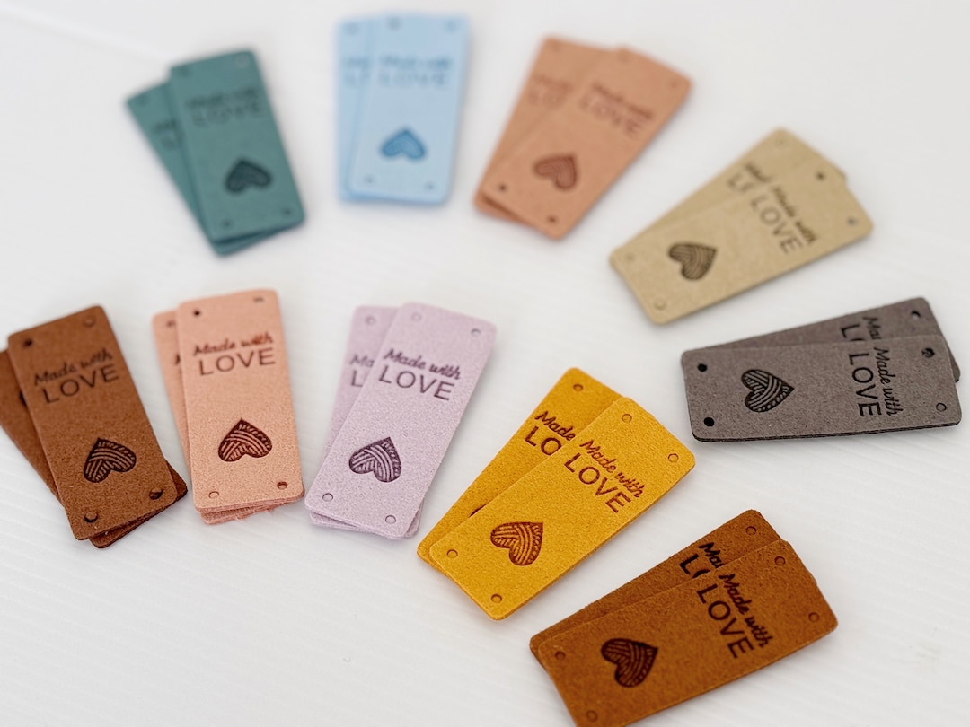 20 Pack of Leather Look Labels, Crotchet, Quilting, Sewing, Craft ...