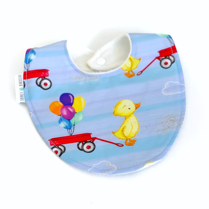 Duck Bib, Ducks, Balloons, Unisex, Bibs, Baby Boy, Round Bib, Boy Bibs ...