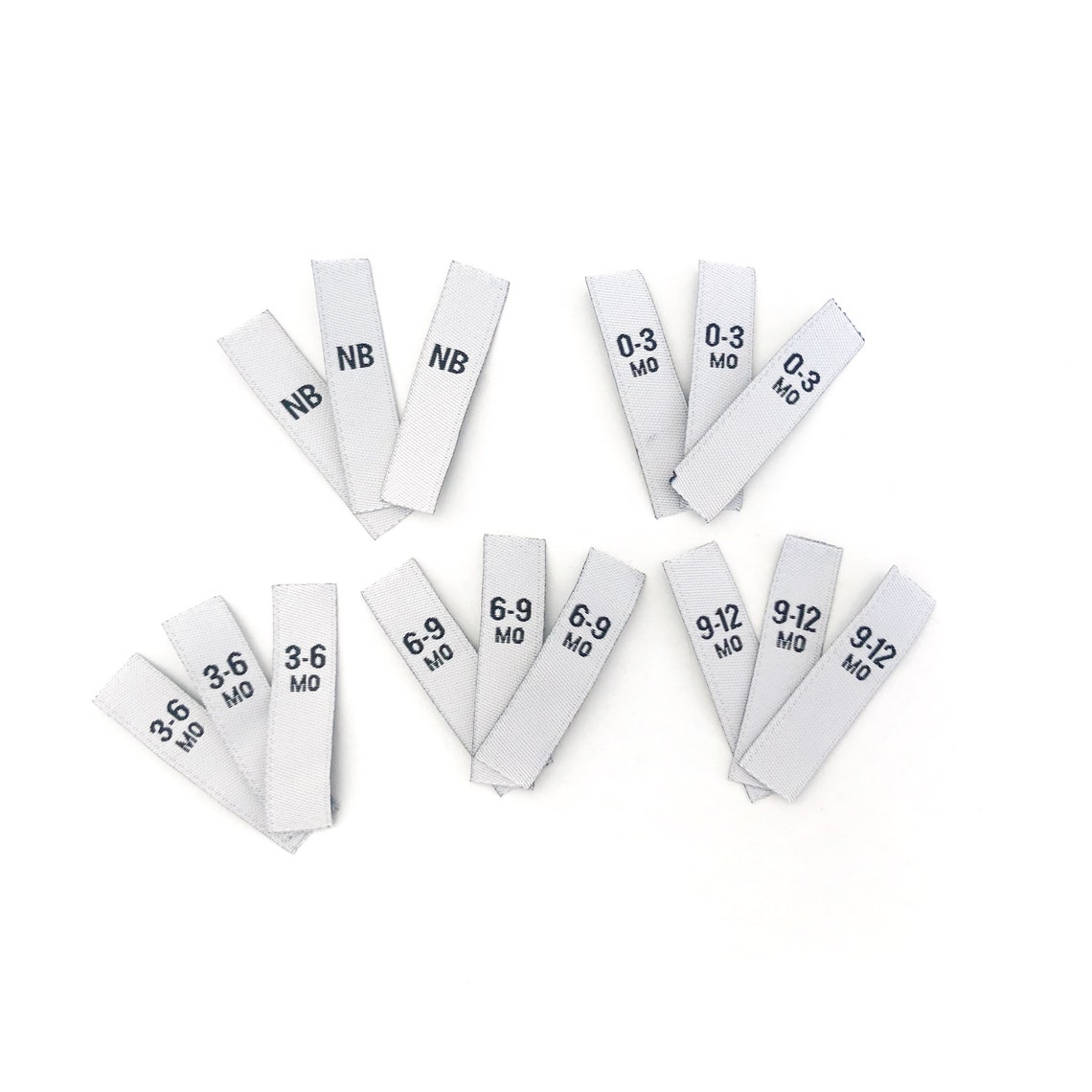 Size Labels Tags OSFM 3-6 Months 6-9 Months 9-12 Months - Etsy Australia