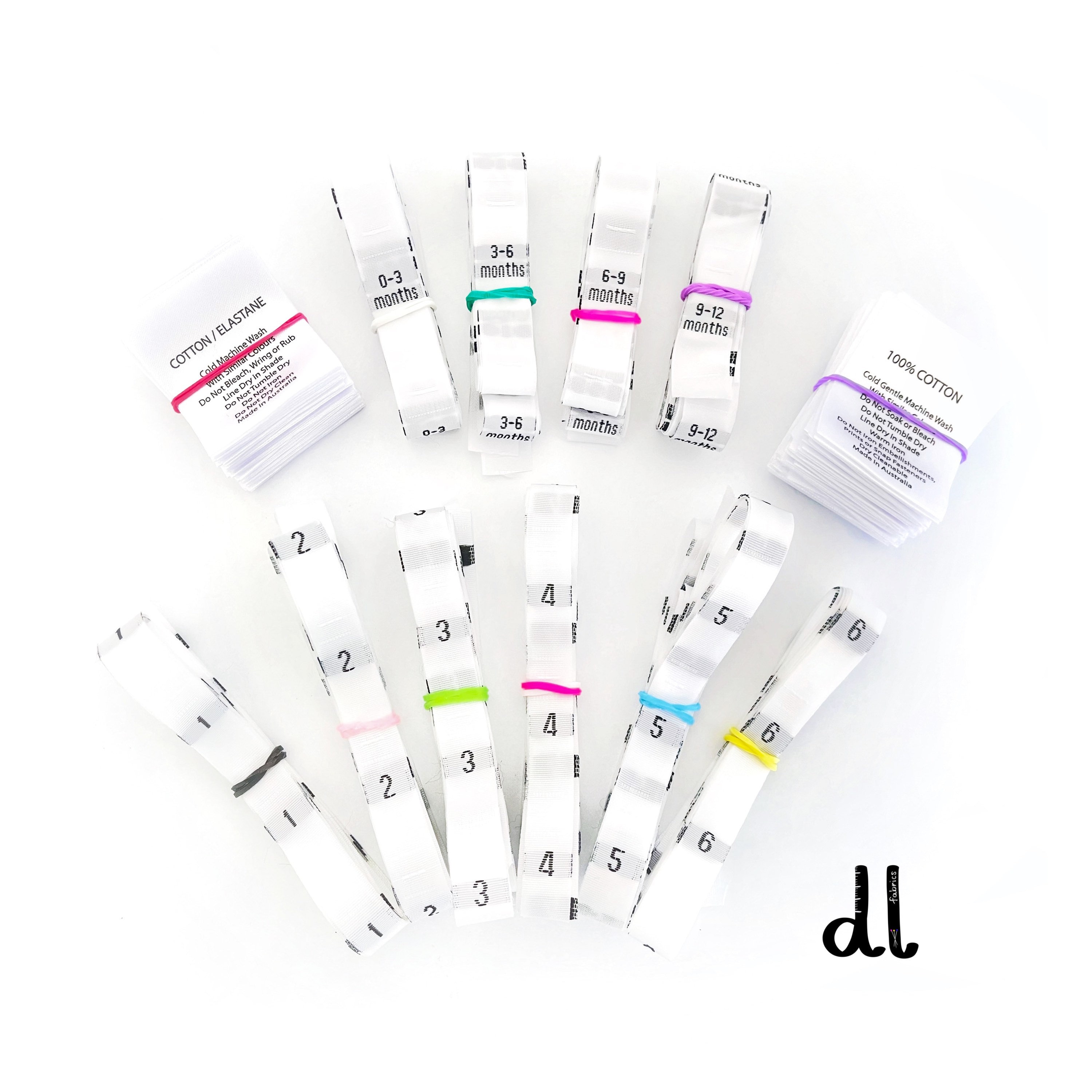 Washing Care Instructions Labels Satin Labels Linen Woven - Etsy