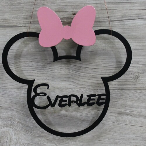 Minnie Mouse Wall Decal Name Vinyl Decals Sticker Custom Name | Etsy