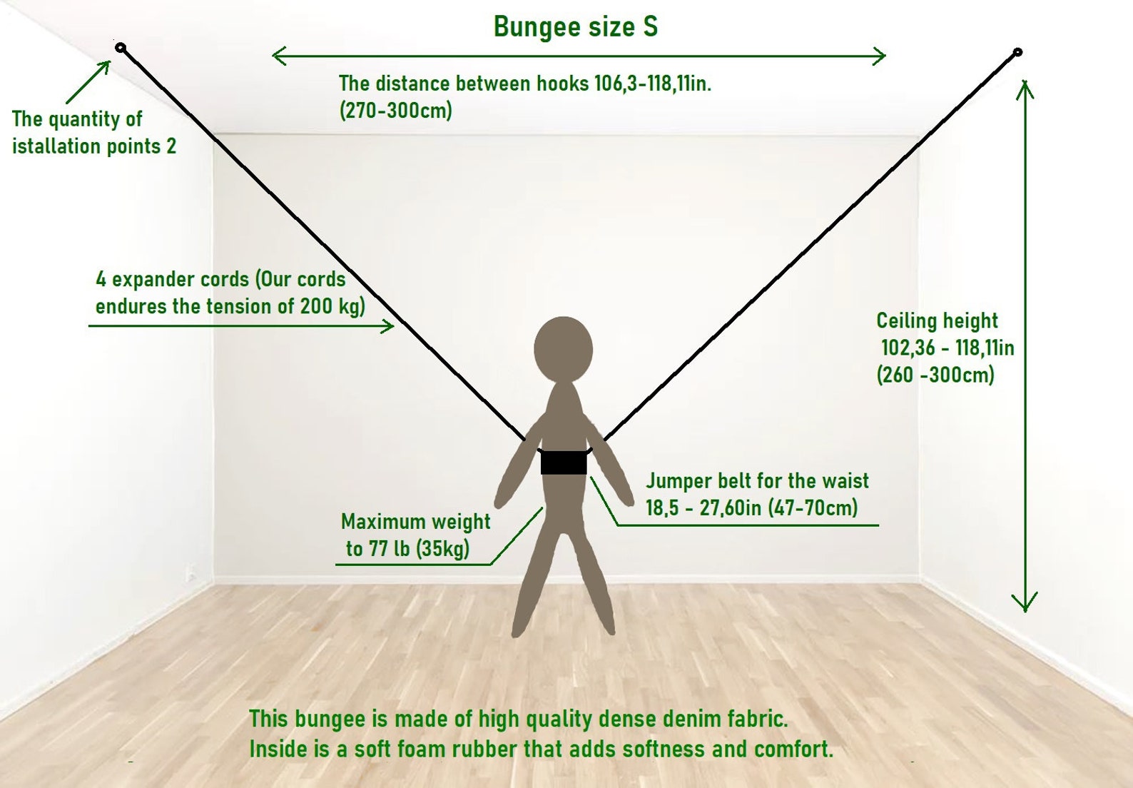 Bungee Jumping and Trapeze for Kids Outdoor and Indoor Swing - Etsy