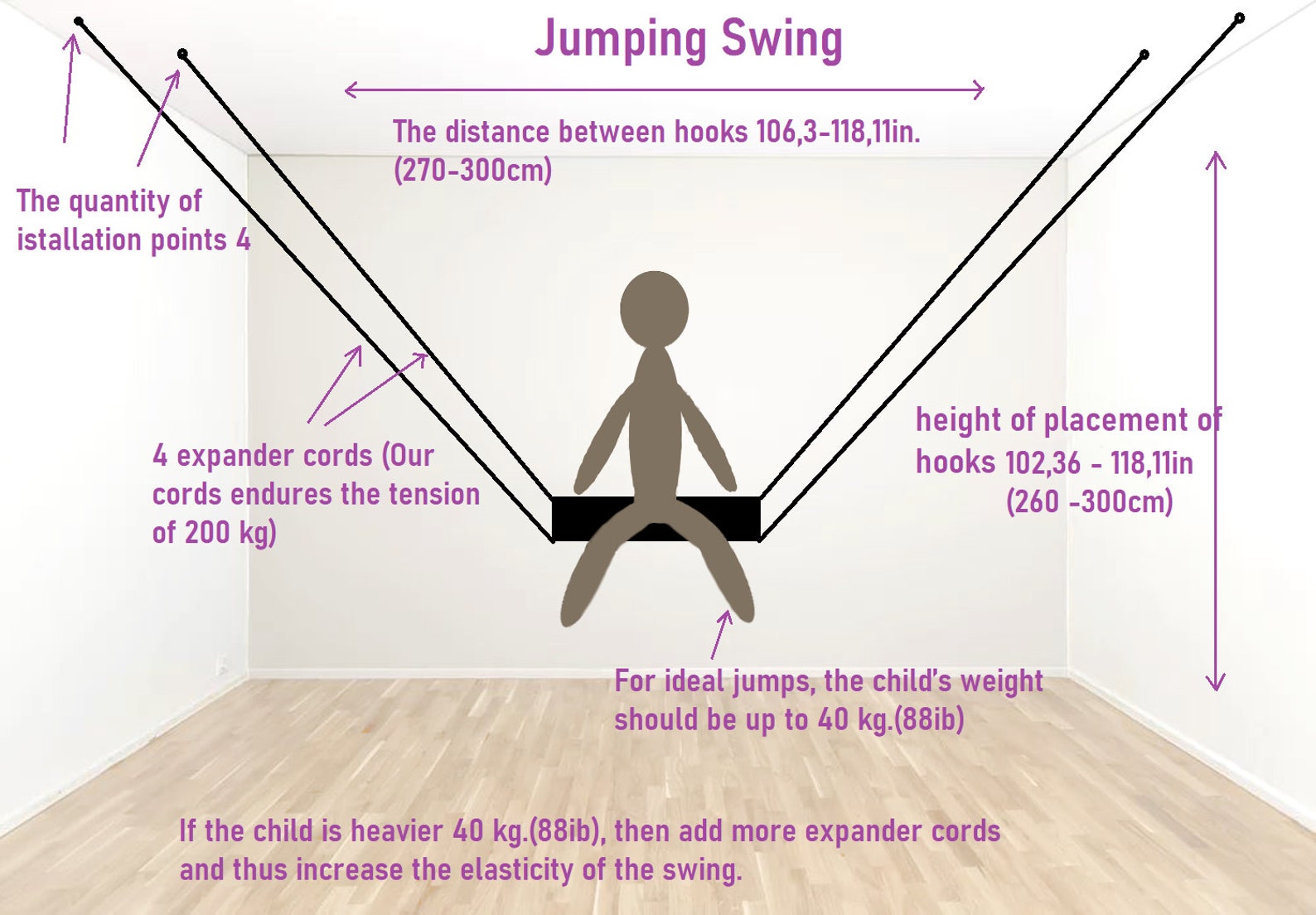 Acrobat Swing for Teenagers and Adults, Gymnastics Training, Indoor ...