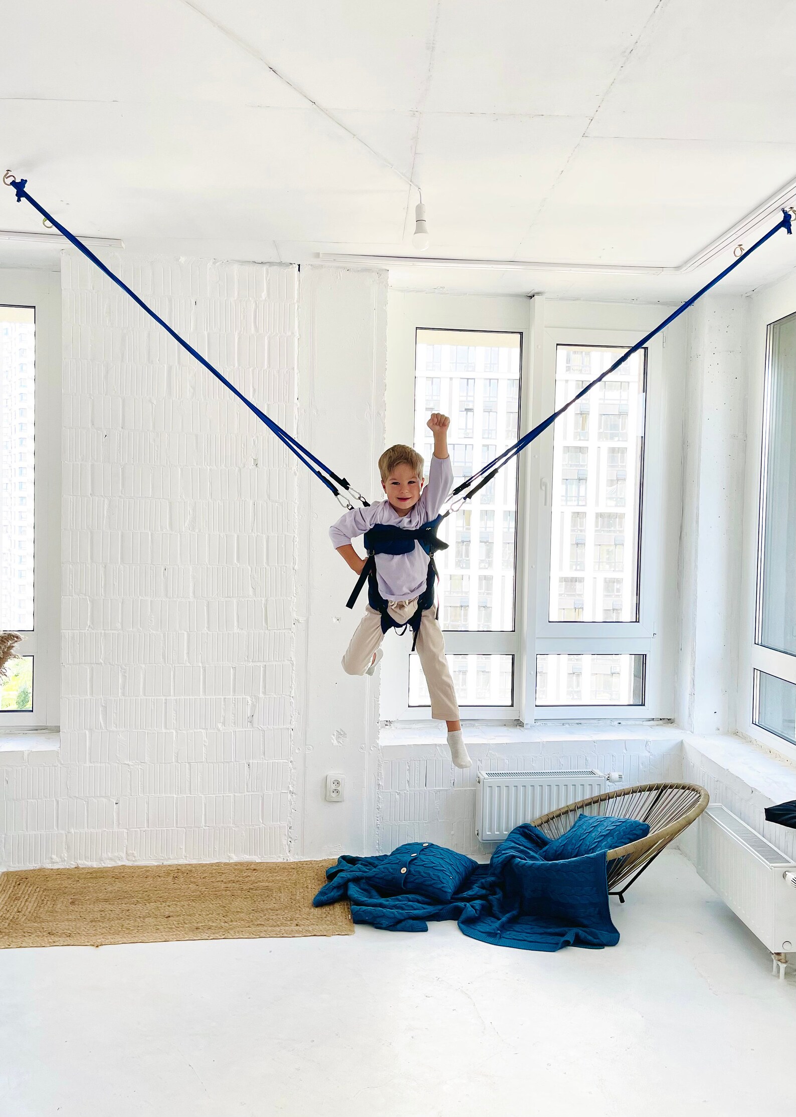 Bungee Jumping and Trapeze for Kids, Outdoor and Indoor Swing, Baby Gym ...