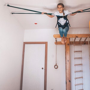 Indoor Bungee Jumping Size M for Kids 5-14 Years Home Bungee Playground ...