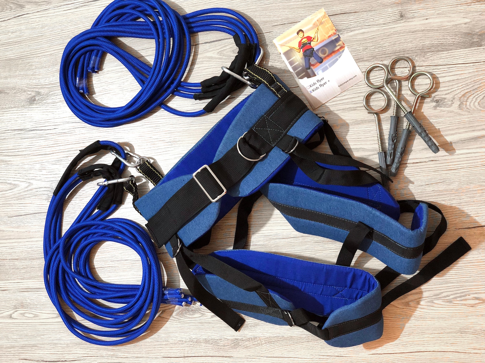 Indoor Bungee Jumping Size M for Kids 5-14 Years Home Bungee Playground ...