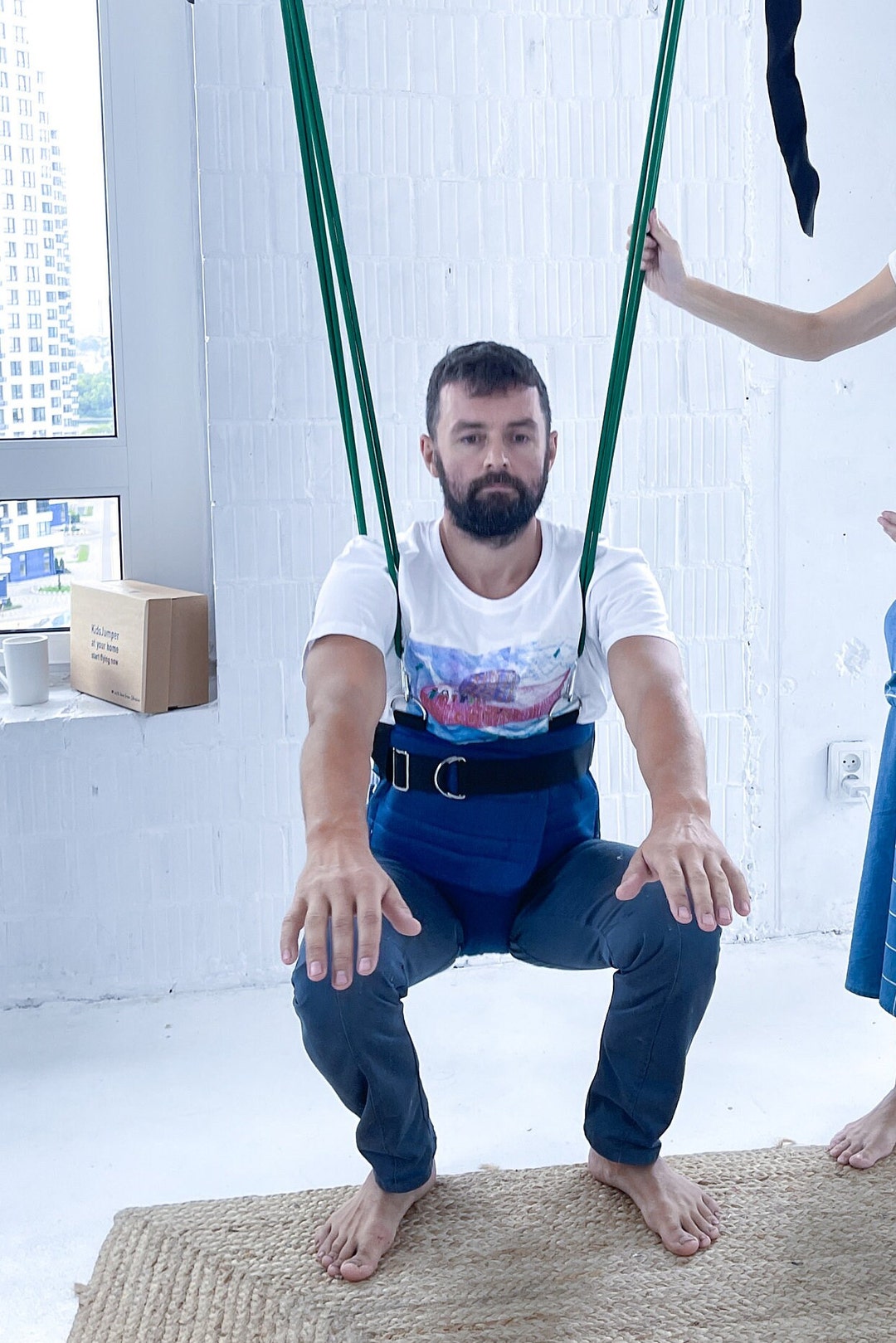 Jumper for Adults. Adults Doorway Jumper. Bumper Jumper. Swings. Bungee ...