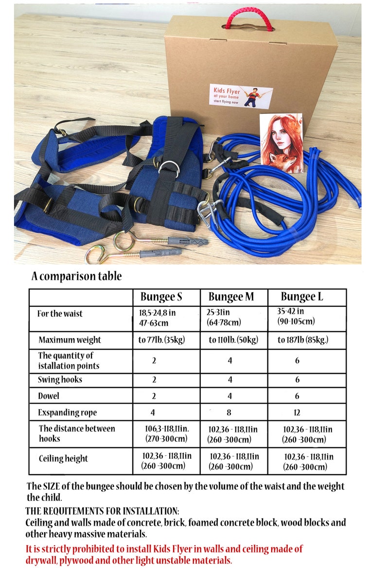 Kids Bungee Jumper Gym, Indoor Exerciser, Play Set - Etsy