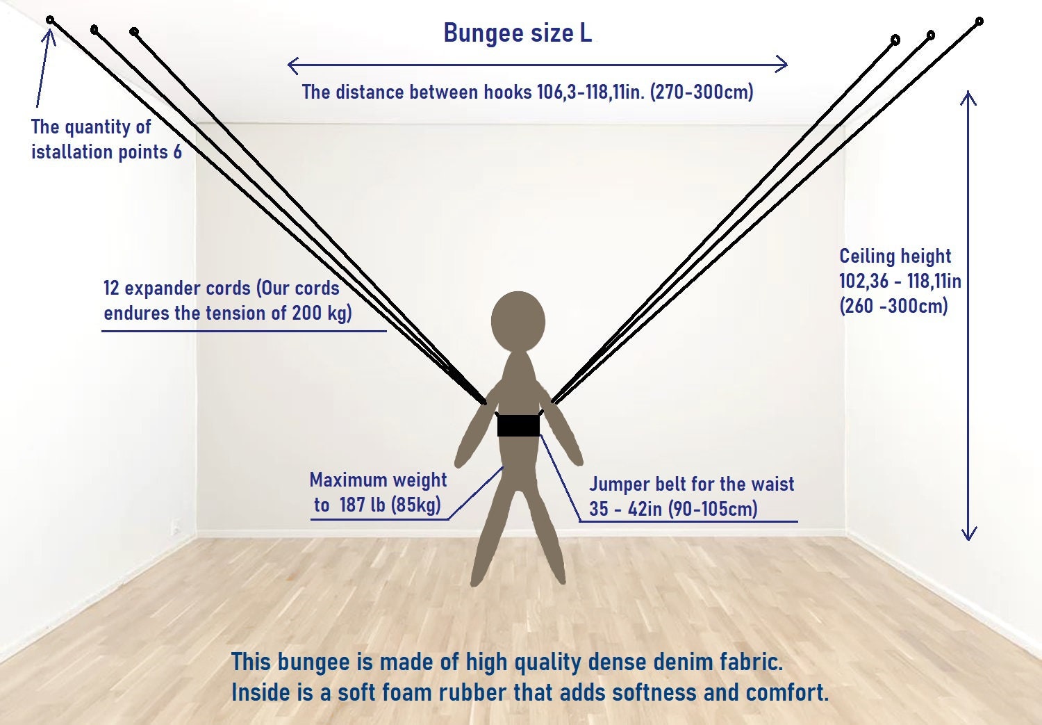 Bungee Jumping and Trapeze for Kids, Outdoor and Indoor Swing, Baby Gym ...