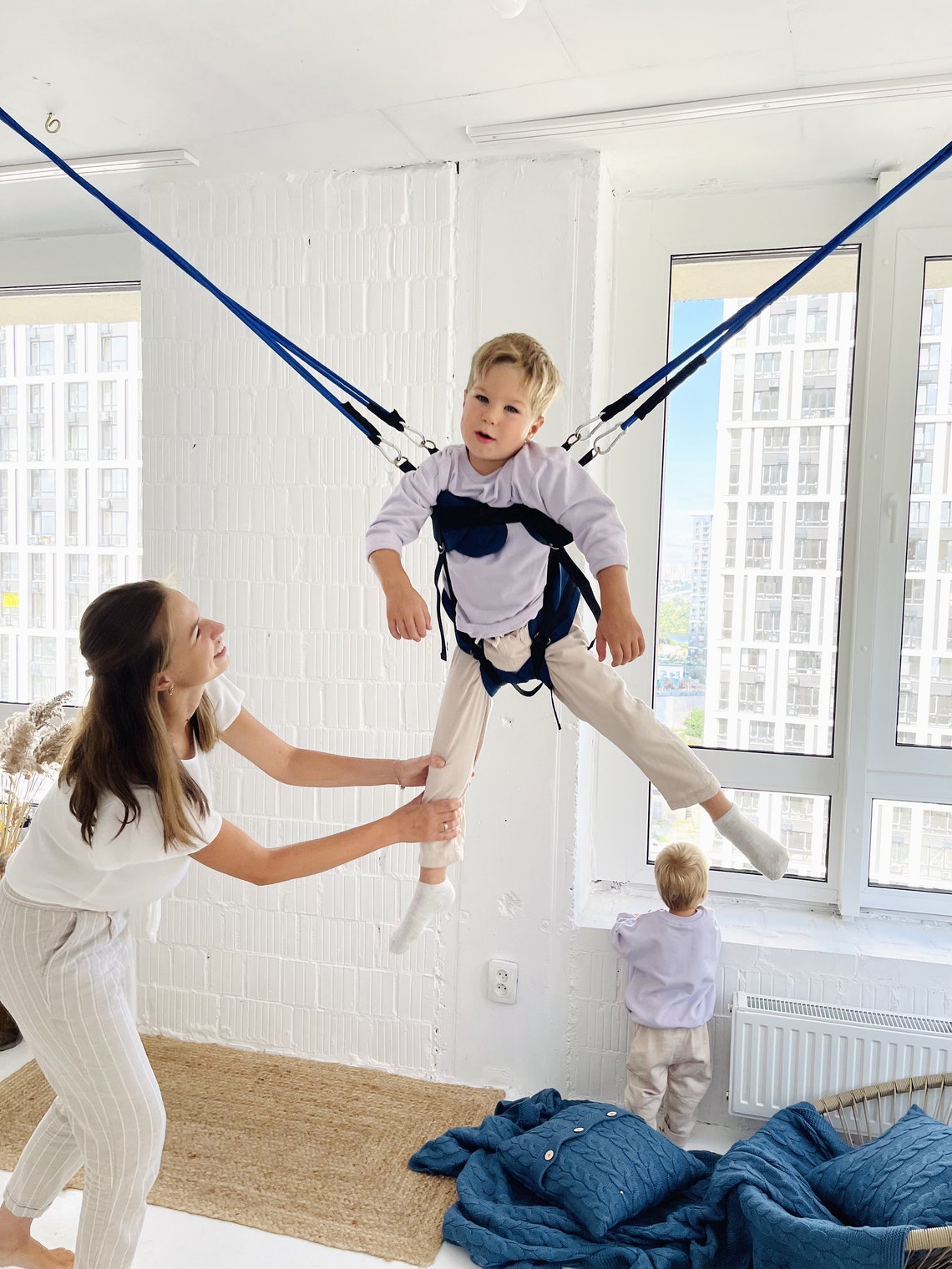 Bungee Jumping and Trapeze for Kids Outdoor and Indoor Swing - Etsy