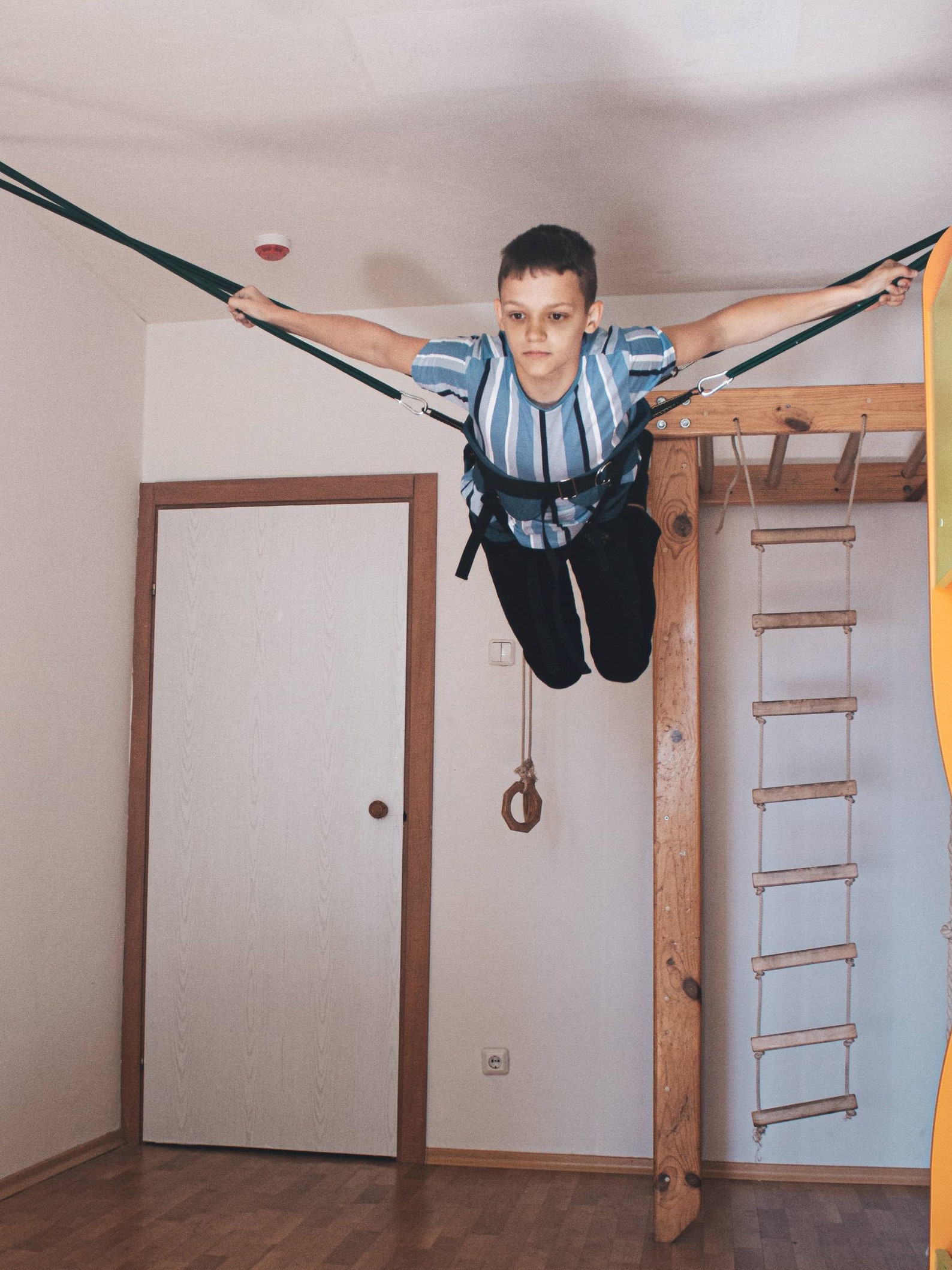 Additional Expander Cords to Increase Jumping. Kids Swing. Bungee ...