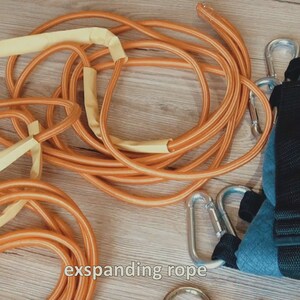 Additional Expander Cords to Increase Jumping. Kids Swing. Bungee ...