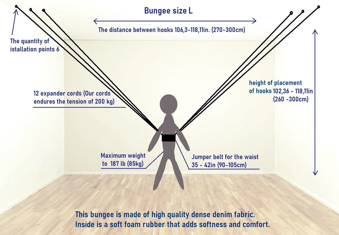 Bungee Jumping and Home Bungee for Adults. Size L. Jump Swing. - Etsy