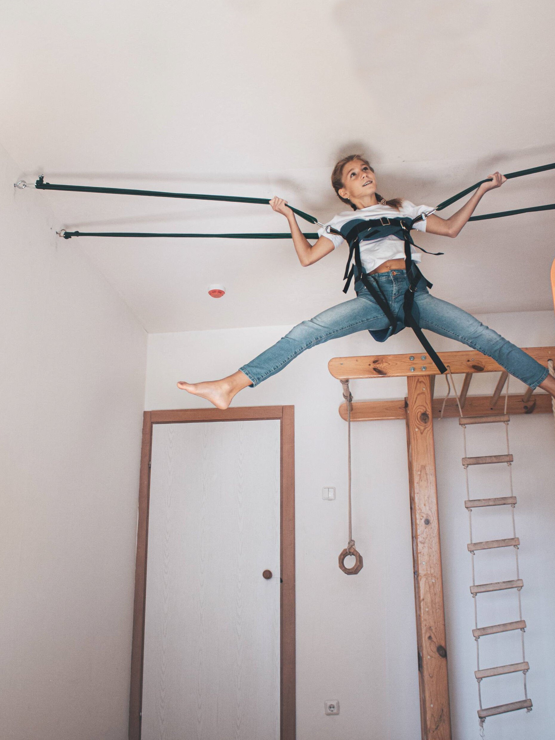 Indoor Bungee Jumping Size M for Kids 5-14 Years Home Bungee | Etsy